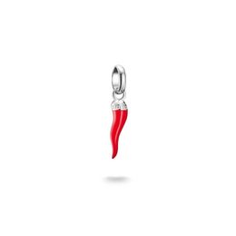 Thomas Sabo Charm-Anh&auml;nger Cornicello Rot Connect in silber, rot | Gr.: onesize