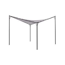 Beliani Garten-Pergola AVENTINE in Grau/Schwarz - (W) 300 x (H) 260 x (L) 300 cm | Gr.: onesize