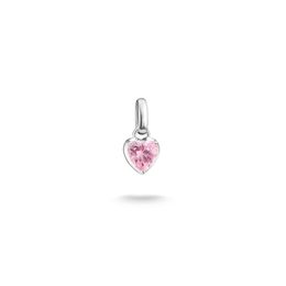 Thomas Sabo Charm-Anh&auml;nger Herz Geburtsstein Januar Connect in silber, pink | Gr.: onesize