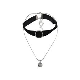 Steuer Modeschmuck Metall in Schwarz | Gr.: onesize