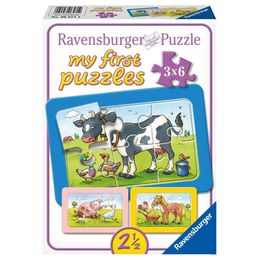 Ravensburger Gute Tierfreunde. My first puzzle - Rahmenpuzzle 3 x 6 Teile | ab 2 1/2 Jahre | Gr.: onesize
