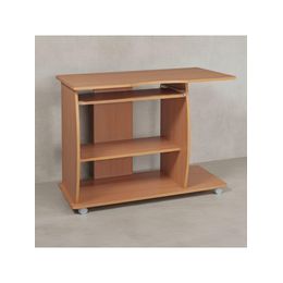 KADIMA DESIGN Computertisch GRASSE rollbar Buche 90 x 71 x 50 cm mit in Sonoma | Gr.: onesize