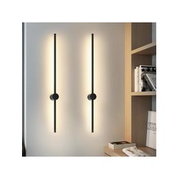 ZMH 2er-Set Wandleuchte LED in schwarz L 60CM Schwenkbar 3000K warmwei&szlig; | Gr.: onesize