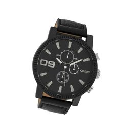 Analog-Armbanduhr Oozoo Timepieces schwarz extra gro&szlig; (ca. 50mm) | Gr.: onesize