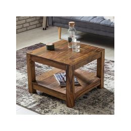 KADIMA DESIGN Couchtisch MUMBAI Massiv-Holz 60 x 60 cm Wohnzimmer-Tisch in Massivholz | Gr.: onesize