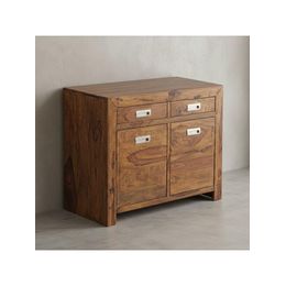 KADIMA DESIGN Sideboard | Sheesham, 90cm, 2 Schubladen, 2 T&uuml;ren | Gr.: onesize