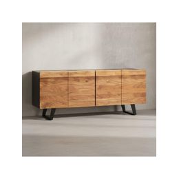 KADIMA DESIGN Sideboard Akazie Massivholz 180x75x45 cm Anrichte mit | Gr.: onesize