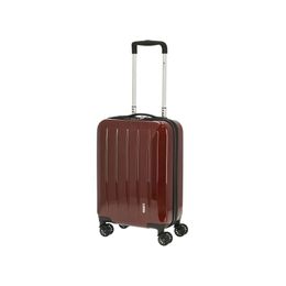 Check.In London 2.0 - 4-Rollen-Trolley 50 cm (orange) in carbon rot | Gr.: onesize