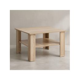 KADIMA DESIGN Couchtisch aus Holz mit kratzfester Beschichtung, 60 kg Belastbarkeit in Beige | Gr.: onesize