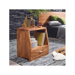 KADIMA DESIGN Nachttisch MUMBAI Massiv-Holz Nacht-Kommode 53 cm 1 | Gr.: onesize