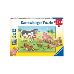 Ravensburger Kinderpuzzle - 07590 Gl&uuml;ckliche Tierfamilien - Puzzle f&uuml;r Kinder... | Gr.: onesize
