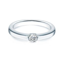 Trilani Ring aus Sterling Silber mit Zirkonia in silber | Gr.: 50
