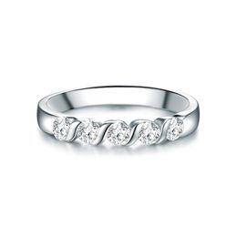 Trilani Ring Sterling Silber Zirkonia in silber | Gr.: 56