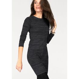 Aniston Casual Damen Aniston CASUAL Strickkleid mit Rei&szlig;verschluss grau 42, N-Gr