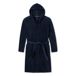 Schiesser Bademantel Essentials in Navy | Gr.: L