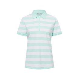 Marie Lund Poloshirt in t&uuml;rkis wei&szlig; - 0013 | Gr.: XS