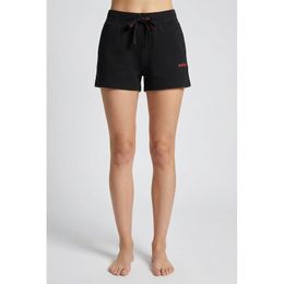 Hugo Underwear Damen HUGO Underwear Sweatshorts elastischer Bund, kontrastfarbene Details, normale Passform S, N-Gr