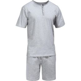 Erwin M&uuml;ller Erwin M&uuml;ller Single-Jersey Shorty in grau/wei&szlig; | Gr.: 54