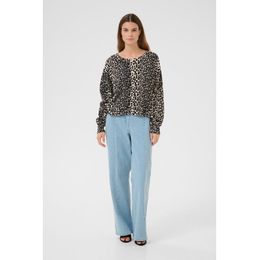 Karen Simonsen Karen By Simonsen Strickjacke KBUriela Feminine in Urela print Seedpearl | Gr.: XL