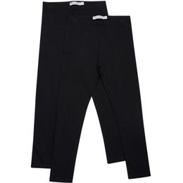 Minymo Kinder Leggings "Basic Leggings (2-pack)" in Grau | Gr.: 92