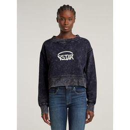 G-Star Raw G-Star Damen G-STAR Longpullover &raquo;Overdyed Cropped Logo Loose Sweatshirt&laquo; L