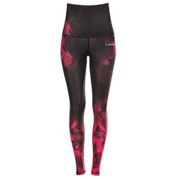 WINSHAPE Damen Leggings &raquo;Functional Power Shape HWL102&laquo; High Waist mit Bauch-Weg-Effekt rot M, Normalgr&ouml;&szlig;en