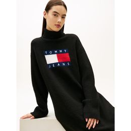 Tommy Jeans Damen Strickkleid &raquo;TJW TURTLENECK FLAG DRESS EXT&laquo; XXL (44), N-Gr