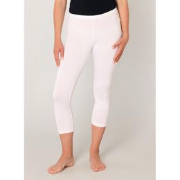 Base Level Damen Caprileggings &raquo;Ycarus&laquo; In weicher Viskose-Mischqualit&auml;t wei&szlig; 48, N-Gr