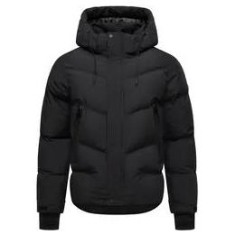 Steppjacke STONE HARBOUR "Livianoo XX", Herren, Gr. XXL (56), schwarz, Obermaterial: 100% Polyester. Innenfutter: 100% Polyester. Wattierung: 100% Polyester. &Auml;rmelfutter: 100% Polyester, gerade h&uuml;ftbedeckend, hoch geschlossener Ausschnitt, eng B&uuml;ndchen mit Daumenl&ouml;chern, Jacken Steppjacke, Herren Winterjacke mit (abnehmbarer) Kapuze