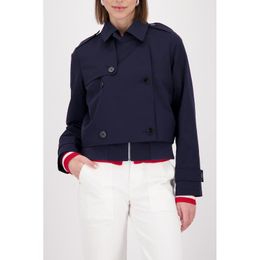 monari Damen Kurzjacke &raquo;Jacke Trench&laquo; ohne Kapuze kurze Form, Regular Fit, typische Schulterklappen 42