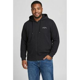 Jack & Jones PlusSize Jack & Jones Plussize Herren Jack & Jones PlusSize Kapuzensweatjacke &raquo;JJCOLLEGE LOGO SWEAT ZIP HOOD PLS&laquo; 4XL