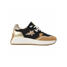 British Knights Sneaker Fable in schwarz/sand/goldfarben/leopard | Gr.: 40