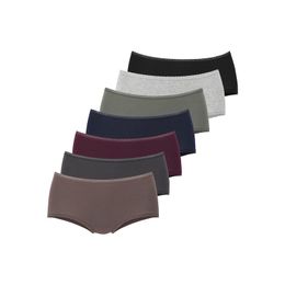 Vivance Damen Panty 7er-Pack, aus weicher Baumwollqualit&auml;t mit feiner Spitzeneinfassung 32/34