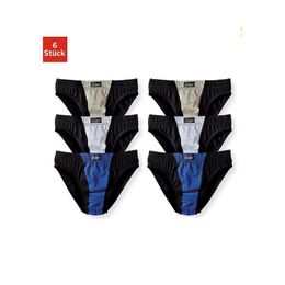Le Jogger Jungen Le Jogger Slip Packung, 6 Stk. mit farblich abgesetztem Einsatz bunt 104, 6 Stk.