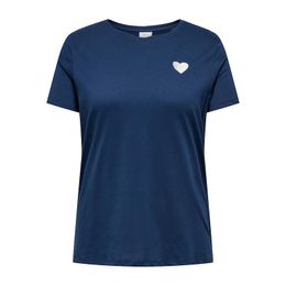 Only Carmakoma Damen Only CARMAKOMA Kurzarmshirt &raquo;CARNINNA LIFE S/S O-NECK REG TEE JRS BS&laquo; S