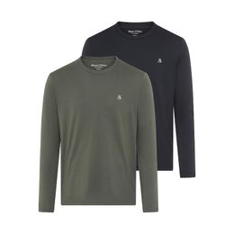 Marc O'Polo Marc O'polo Herren Marc O'Polo Longsleeve Packung, 2 Stk. Rundhals, shaped fit, Jersey, basic M