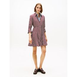 Tommy Hilfiger Damen Minikleid &raquo;VIS TWILL LS MINI DRESS&laquo; 46, N-Gr