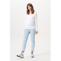 Noppies Slim Umstandsjeans Mila 7/8 in Blue Light Wash | Gr.: 33