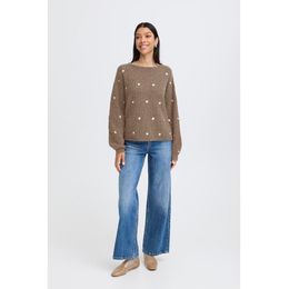 b. young Strickpullover BYOTIKI Loose fit in Walnut Mix | Gr.: XL