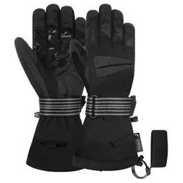 Skihandschuhe Reusch "Sweeber III R-TEX XT", Damen, Gr. 9, schwarz, 45% Polyester, 38% Polyamid, 2% Polyurethan, 1% Elasthan, mehrfarbig, Handschuhe, mit wasserdichter und atmungsaktiver Funktion