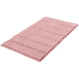 Kleine Wolke Badematte &raquo;Monrovia&laquo; H&ouml;he 23 mm rutschhemmend beschichtet fu&szlig;bodenheizungsgeeignet Badteppich, Uni Farben, gestreift, aus Mikrofaser, waschbar rosa 