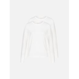 erlich textil LIGHT TOUCH lockeres LONGSLEEVE IM 2er PACK in ecru | Gr.: 44