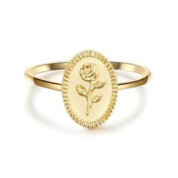 Glanzst&uuml;cke M&uuml;nchen Glanzst&uuml;cke M&uuml;nchen Ring Blume aus Sterling Silber in gelbgold | Gr.: 54
