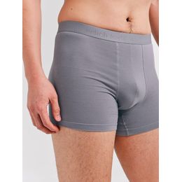 erlich textil enge Boxershorts CASUAL COTTON PANTS IM 3er PACK in steingrau | Gr.: XL