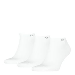 Calvin Klein Herren Sneakersocken &raquo;CK MEN SNEAKER&laquo; 3 Paar, mit kleinem Rippenb&uuml;ndchen, Cotton-Mix, elastisch 43-46