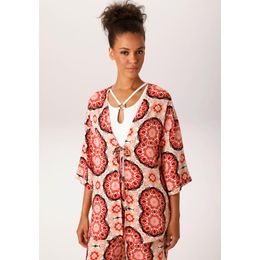 Aniston Casual Damen Aniston CASUAL Blusenkimono mit fantasievollem Mandala-Druck - NEUE KOLLEKTION bunt 44
