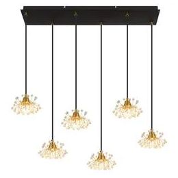 Globo LIGHTING H&auml;ngeleuchte "FIORE", schwarz, 1 Stk., Leuchten, H&auml;ngelampe/Pendelleuchte/Esszimmer/Wohnzimmer/Esstisch, H&auml;ngeleuchte