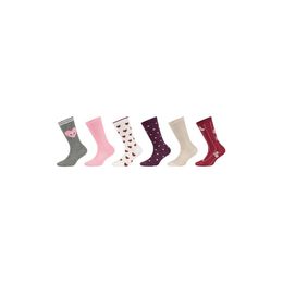 s.Oliver S. Oliver Kindersocken originals 6er Pack originals in rose wine | Gr.: 35-38