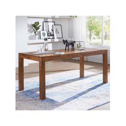 KADIMA DESIGN Esszimmertisch MUMBAI 160x80x76 cm Massivholz Esstisch in Massivholz | Gr.: 80 x 80 x 76 cm