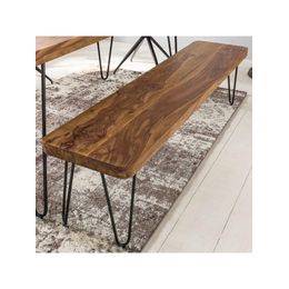 KADIMA DESIGN Esszimmerbank BAGLI Massiv-Holz Sitzbank 160 x 45 x 40 cm in Massivholz | Gr.: 120 x 40 x 45 cm